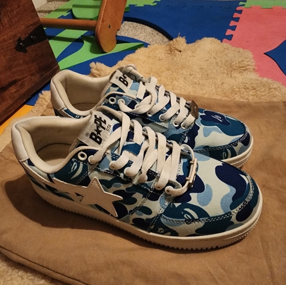 Bape | Shoes | Bapesta Abc Camo Blue 9 Us | Poshmark